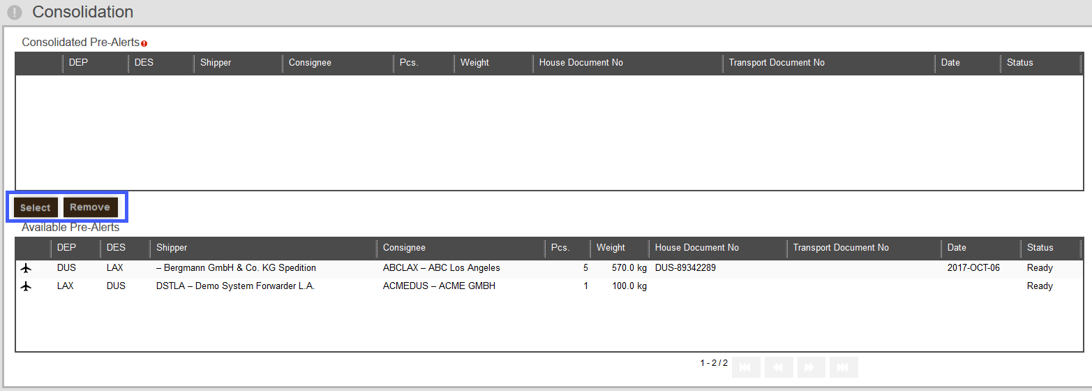 Pre-Alert (Scope Connect)